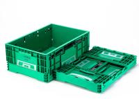 China Durable Stackable Eco-Friendly Moving Box Storage Folding Crate with Customized Color for sale