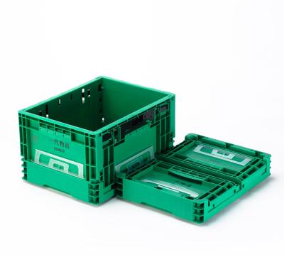 China Logistieke stijl vouwbare Euro-standaard Plastic Moving Container voor Workshop Transport Te koop