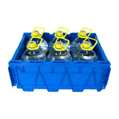 China Umweltfreundliches HDPE-Material, verstaubbare und stapelbare Kunststoffkisten für die logistische Lagerung zu verkaufen