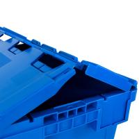 China Eco-Friendly HDPE Material Nestable and Stackable Plastic Crate for Logistic Storage for sale