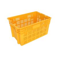 China Customized Logo Tourtop Plastic Foldable Collapsible Pallet Crate for Logistic Storage for sale