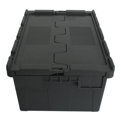 China Caja plegable de plástico plegable con tapa Solución de almacenamiento que ahorra espacio en venta