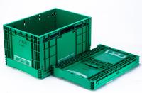 China Solid Box Style Collapsible Vegetable PP Crate for Parts Foldable and Eco-Friendly for sale