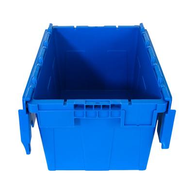Cina 600x400x260mm Contenitore pieghevole in plastica pieghevole per lo stoccaggio e il movimento in blu in vendita