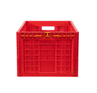 Cina Cassa di plastica pieghevole impilabile per il trasporto sicuro di ortofrutticoli in vendita