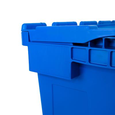 Cina Scatola di trasformazione pesante impilabile e instabile con cassa di plastica in PP con coperchio attaccato in vendita