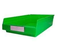 China Solid Box Equipment Storage Plastic Shelf Bin with Dividers Customized Color and Stacking for sale