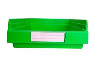 China Solid Box Equipment Storage Plastic Shelf Bin with Dividers Customized Color and Stacking for sale