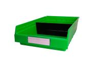China Solid Box Equipment Storage Plastic Shelf Bin with Dividers Customized Color and Stacking for sale