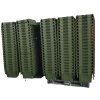 China Stackable Nestable Vented Attached Lid Plastic Moving Box for Logistic Transport for sale