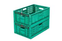 China Stackable Vented Mesh Plastic Crate for Vegetables Customized Color and PP Material for sale