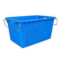 China Stackable Mesh Crate for Moving Vegetables Customized Color and Logo Turnover Basket for sale