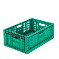 China Collapsible Vegetable Storage Plastic Basket in Customized Color and Stackable Design for sale
