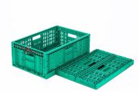 China Collapsible Vegetable Storage Plastic Basket in Customized Color and Stackable Design for sale
