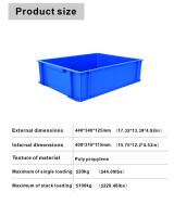 China Plastic Poultry Transport Crate with Handle Strong Loading Capacity and Customizable for sale