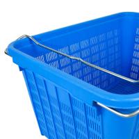 China Fresh Storage Solution Plastic Nestable Mesh Crate with Customized Color and Handle for sale