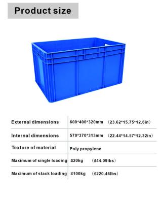 Cina Scatole di trasloco stackabili in plastica arancione per lo stoccaggio di casse di ricambi pesanti in vendita