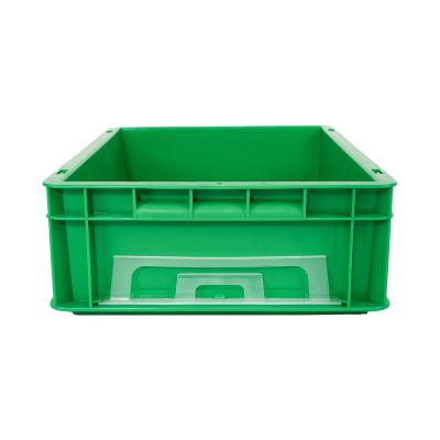 China 400x300x120 mm tapa adjunta almacenamiento logístico caja de plástico para embalaje bolsas de plástico en venta
