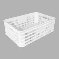 China Stackable Storage Basket for Turnover 600x400x200mm Mesh Vented Plastic Crate for sale