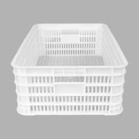 China Stackable Storage Basket for Turnover 600x400x200mm Mesh Vented Plastic Crate for sale