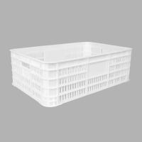 China Stackable Storage Basket for Turnover 600x400x200mm Mesh Vented Plastic Crate for sale