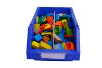 China Stackable Plastic Bins for Easy Classification and Storage Internal Size 186x334x94mm for sale