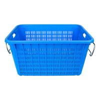 China Logo Customized Rectangular Thickened Storage Mesh Crate for Plastic Dislocation for sale
