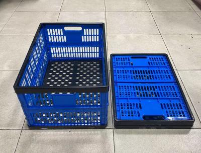 Cina Cassa di plastica a maglia pieghevole Materiale PE/PP per lo stoccaggio di frutta e verdura 500x350x255mm in vendita