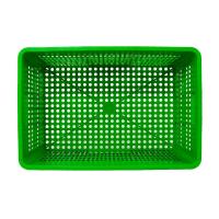 China Customized Logo Eco-Friendly Mesh Basket for Supermarket Plastic Stackable Basket for sale