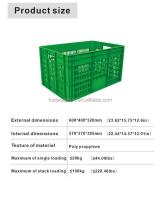China Customized Logo Eco-Friendly Mesh Basket for Supermarket Plastic Stackable Basket for sale