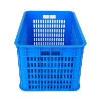 China Supermarket Stackable Plastic Crate with Vented Design Customized Color and NO Foldable for sale