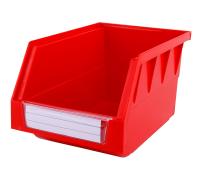 China Eco-Friendly Stackable Plastic Shelf Bin for Organizing Small Parts in Customized Logo for sale