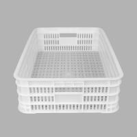 China Supermarket Plastic Mesh Stackable Moving Crate for Customized Color Durable Design for sale