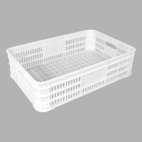 China Supermarket Plastic Mesh Stackable Moving Crate for Customized Color Durable Design for sale