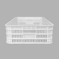 China Supermarket Plastic Mesh Stackable Moving Crate for Customized Color Durable Design for sale