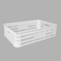 China Supermarket Plastic Mesh Stackable Moving Crate for Customized Color Durable Design for sale