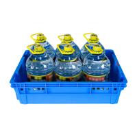 China Bread Moving Plastic Storage Basket with Mesh Food Grade Plastic Crate Stackable for sale