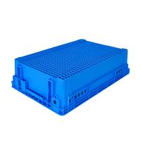 China Bread Moving Plastic Storage Basket with Mesh Food Grade Plastic Crate Stackable for sale