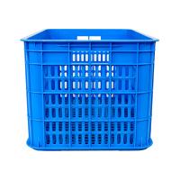 China Supermarket Mesh Moving Crate Storage Basket with Customized Logo and Stackable Design for sale