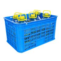 China Supermarket Mesh Moving Crate Storage Basket with Customized Logo and Stackable Design for sale