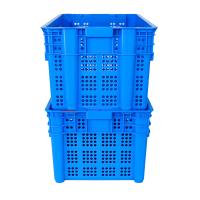 China Customized Logo Mesh Style Plastic Dislocation Basket for Reusable Vegetable Storage for sale