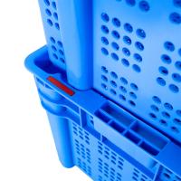 China Customized Logo Mesh Style Plastic Dislocation Basket for Reusable Vegetable Storage for sale