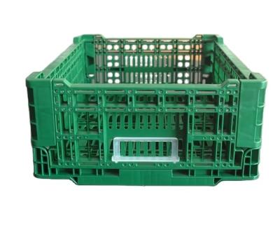 Cina Stile a maglia 400x300x140mm Scatole di plastica per frutta e verdura Arancione Eco-friendly in vendita