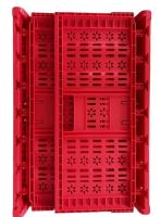 China PP Material Foldable Poultry Egg Turnover Basket for Easy Meat Storage and Processing for sale