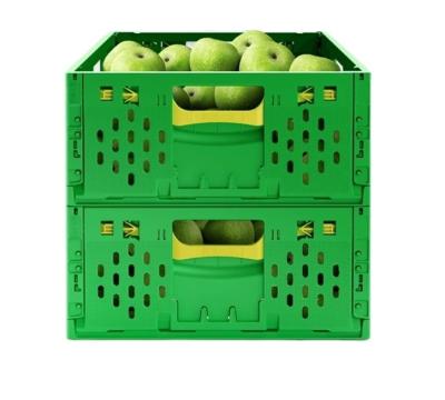 中国 PP素材 折りたたむ 鶏卵 肉の保存と加工を容易にする ターンオーバーバスケット 販売のため