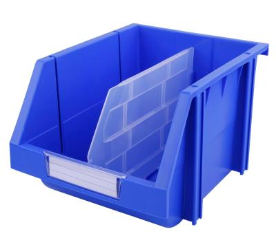 中国 倉庫の最適化 積み重ね可能なデザインとオプションの分割器のプラスチック棚箱 販売のため