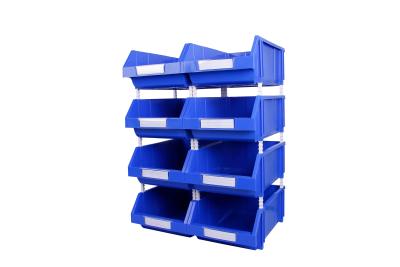 Cina Montaggio a parete contenitori per la conservazione domestica scaffali di plastica impilabili scatola per l'efficienza del banco di lavoro in vendita