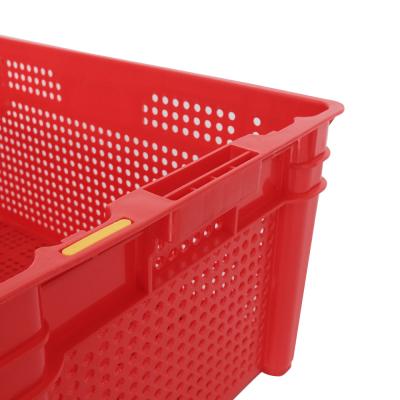 Cina ISO9001 Certificato Tourtop Plastic Moving Crates Stackable Meat Lugs per il Nord America in vendita