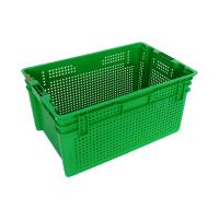 China Plastic Crate Stackable Heavy Duty and Eco-Friendly for Logistic Transport Efficiency for sale