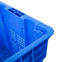 China 600x400x310mm Food Grade Solid Box Stackable Plastic Vegetable Crate for Safe Storage for sale